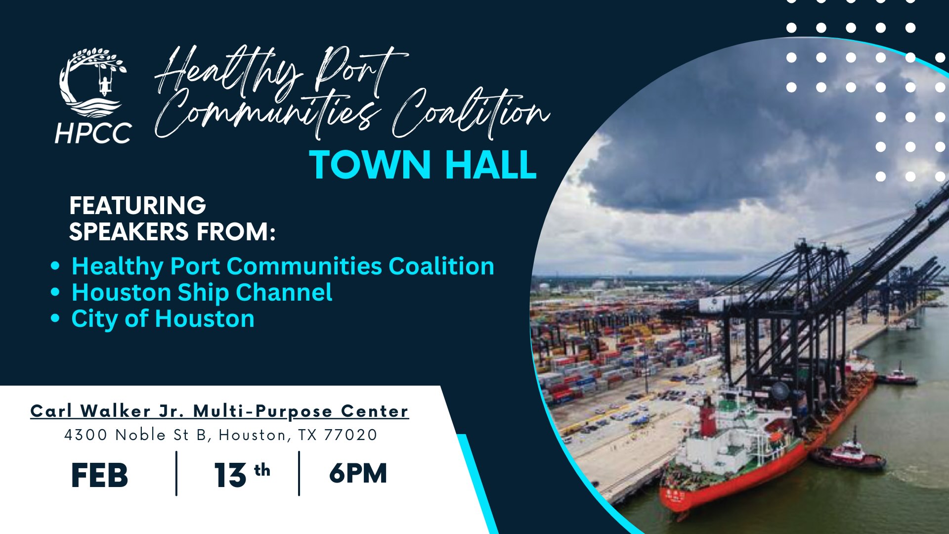 Feb. 13: Residents, Port Officials Meet for Healthy Port Communities ...